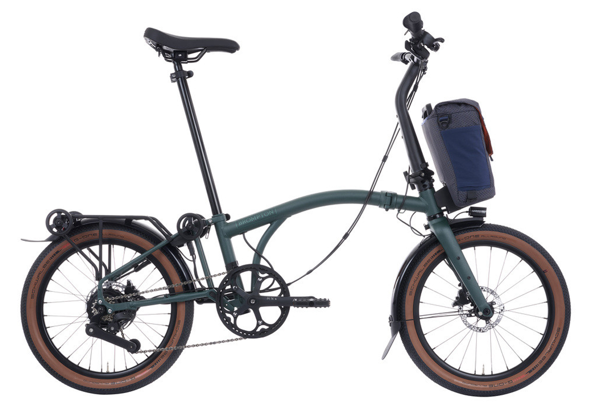 Brompton Electric G Line with Roller Frame 4 Speed Forest Green